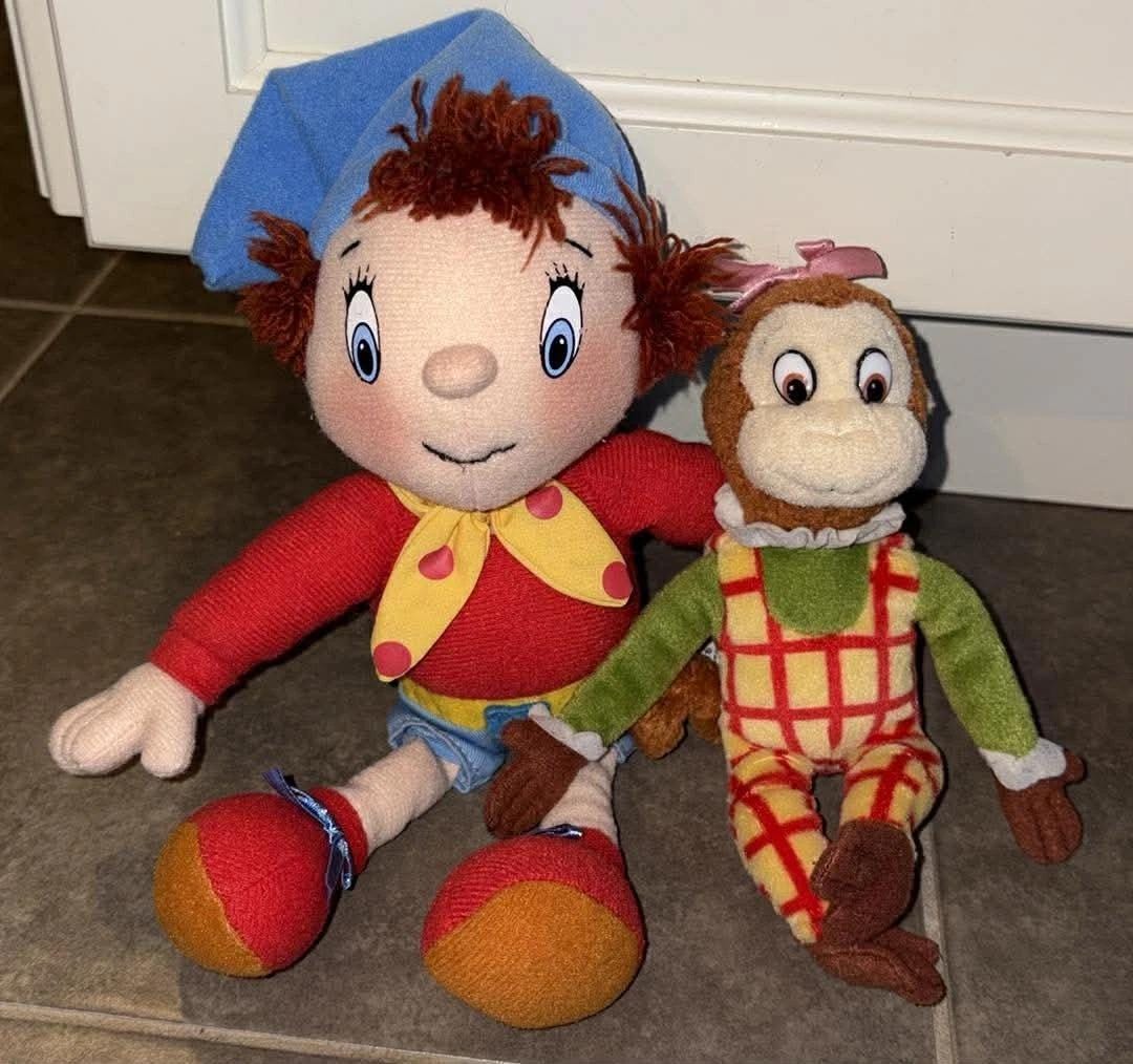 Vintage Gund Noddy Elf Plush Doll and Martha Monkey - Etsy