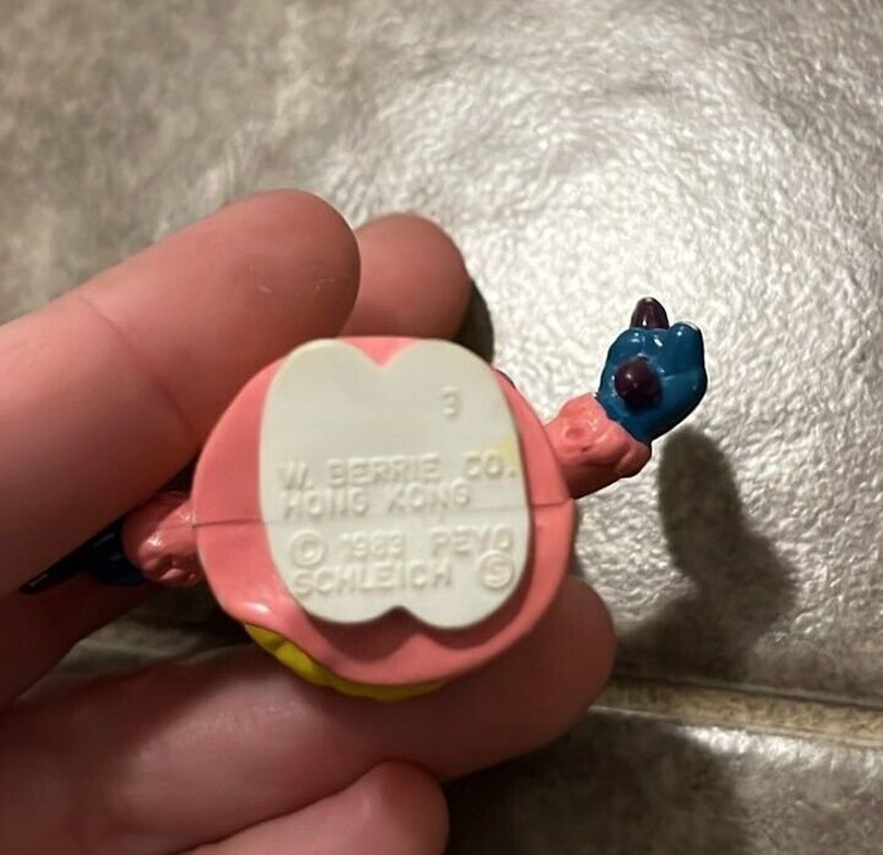 1983 Smurfs Comb Mirror Smurfette Pink Gown Smurf Figure Schleich ...