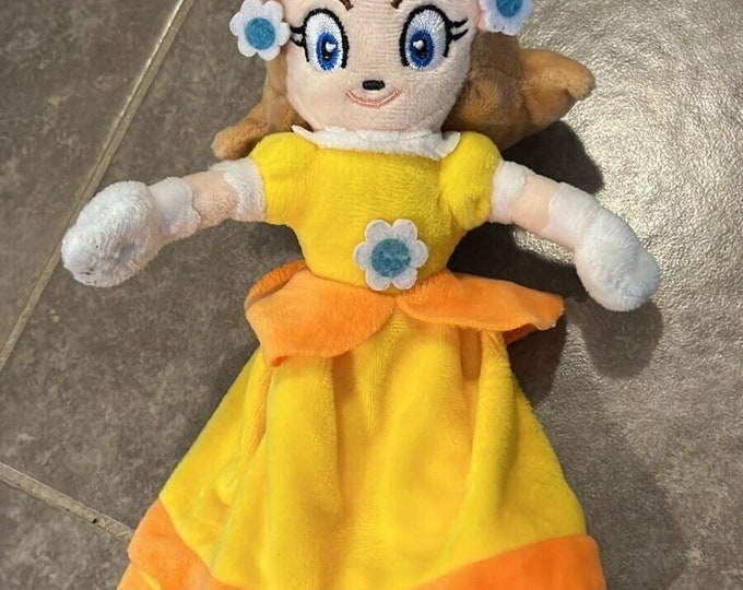 Super Mario Brothers Princess Daisy Plush Toy 8 Inch - Etsy