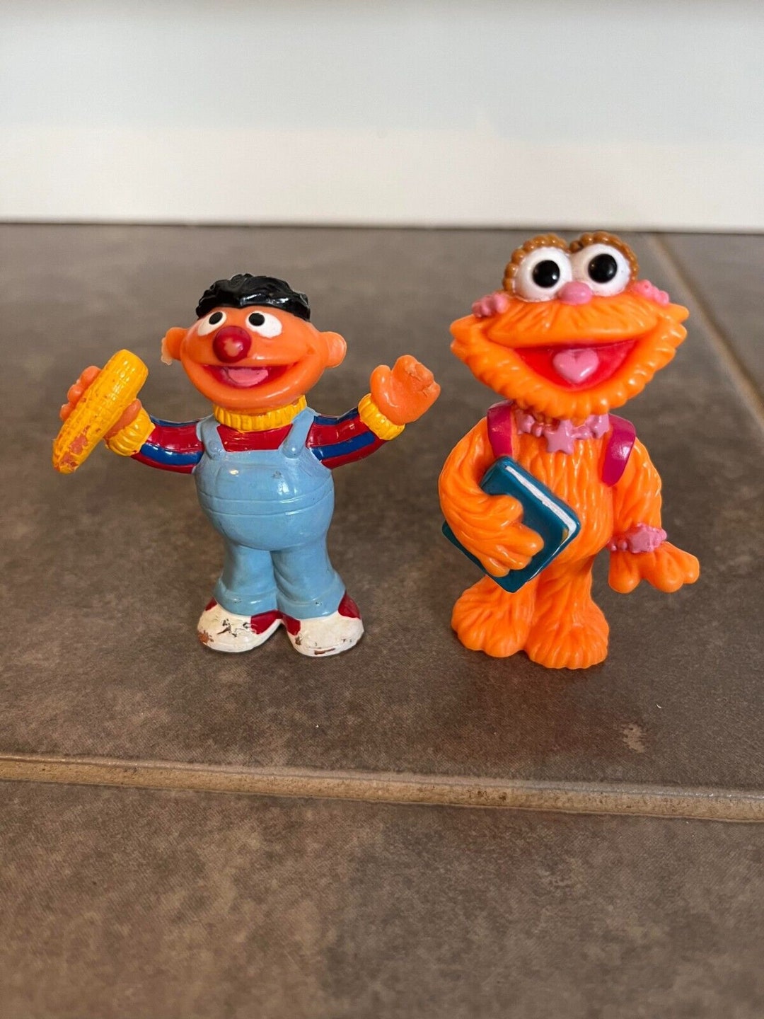 Vintage Sesame Street Ernie and Zoe PVC Figures - Etsy Australia