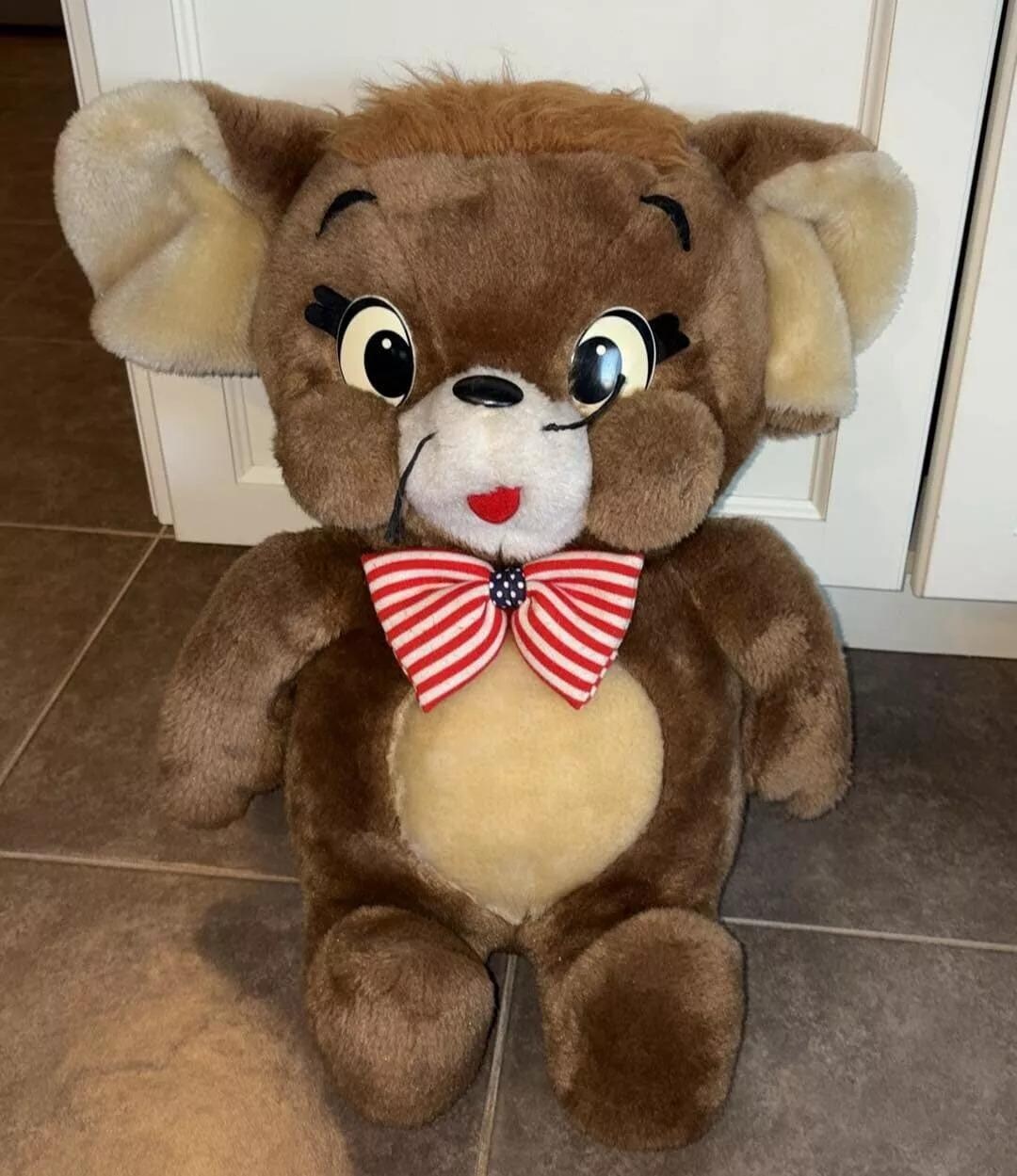 Vintage 1967 Tom & Jerry MOUSE JERRY Plush Stuffed Animal Brown 20" - Etsy