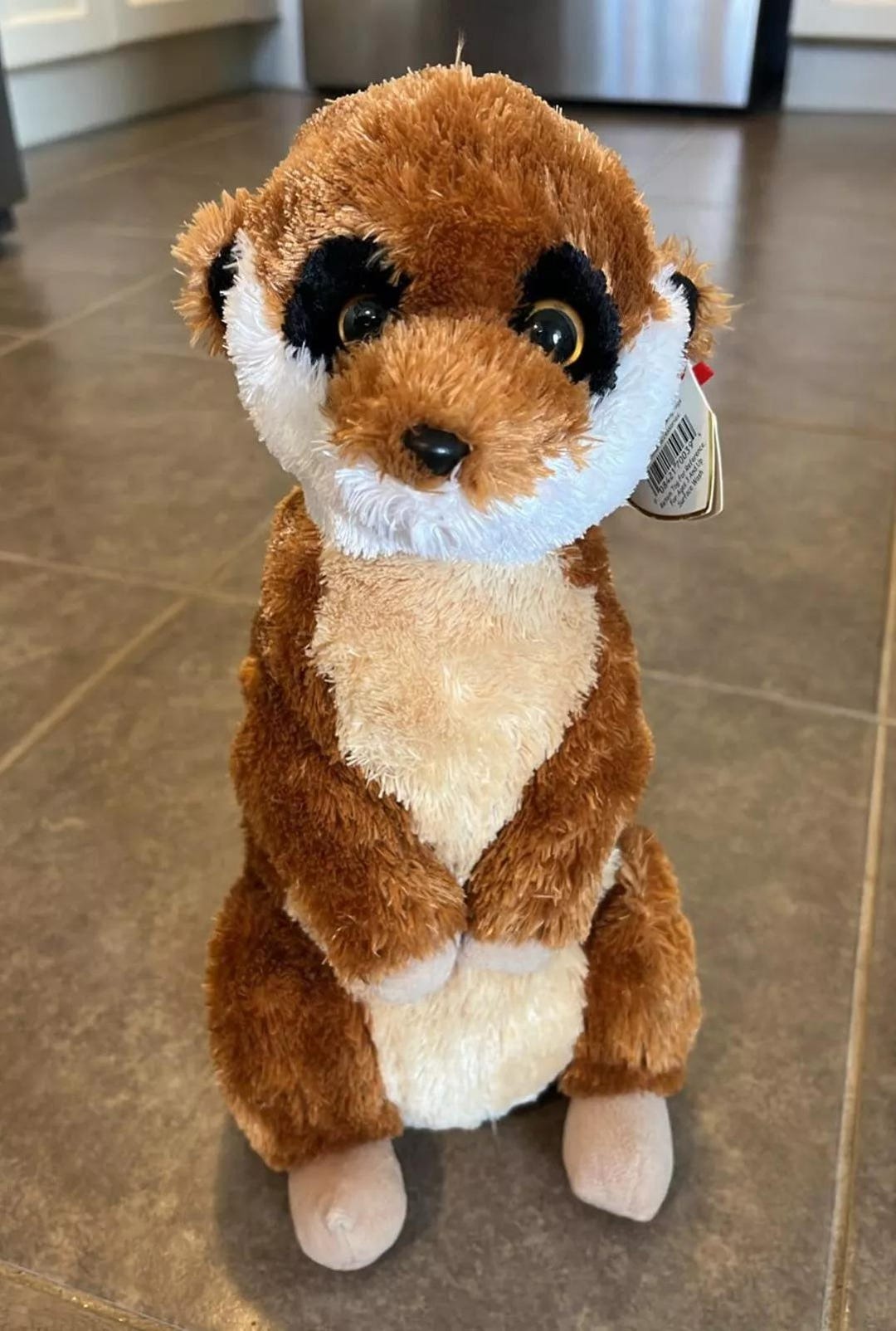 TY Classic BURROWS the Meerkat Brown Tan Cream Soft Tylux Plush 11" - Etsy