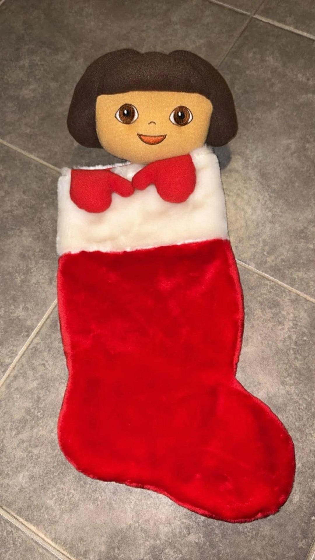 Vintage Dora the Explorer Christmas Stocking 17 Inches - Etsy Canada