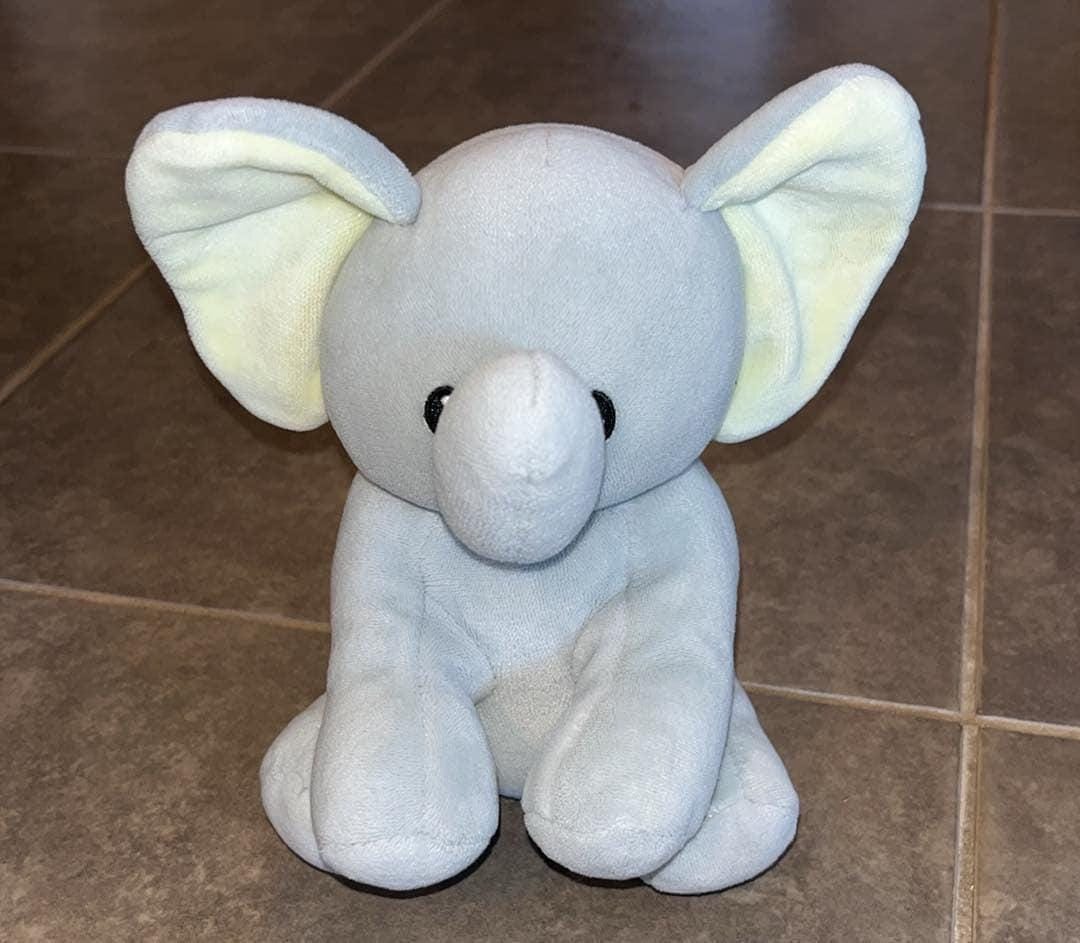 TY Baby Elephant Bubbles Gray Plush Stuffed Animal 6” Soft Cuddle Toy ...