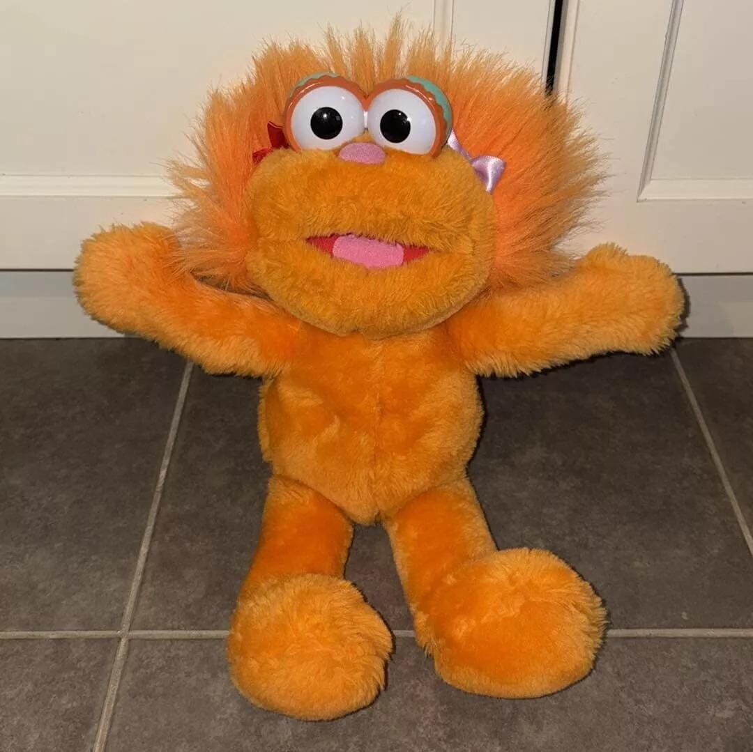 1995 Playskool Sesame Street Zoe Plush 14 Muppet Orange Stuffed Toy - Etsy