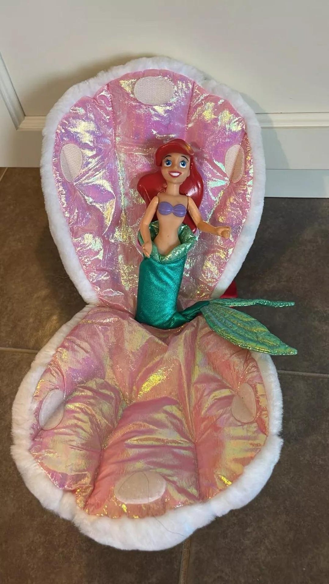 Vintage the Little Mermaid Clam Shell Ariel Hand Puppet Zellers - Etsy