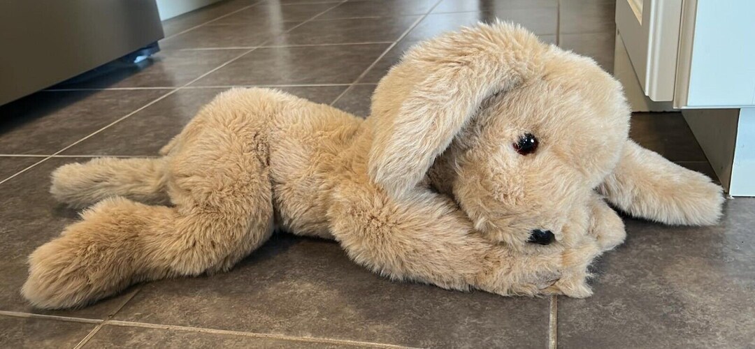 Vintage 1985 Gund Muttsy Tan Beige Puppy Dog Stuffed Animal Plush Toy ...