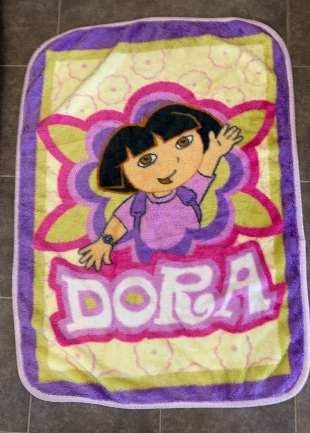 Vintage 2004 Dora the Explorer Plush Blanket 40x30” - Etsy