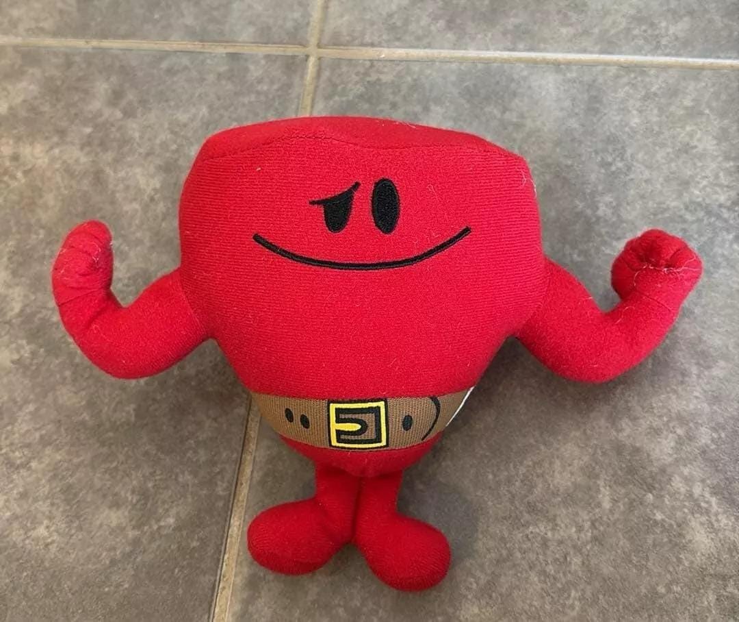 Mr Men Mr Strong Plush Toy 5" Small Plush - Etsy