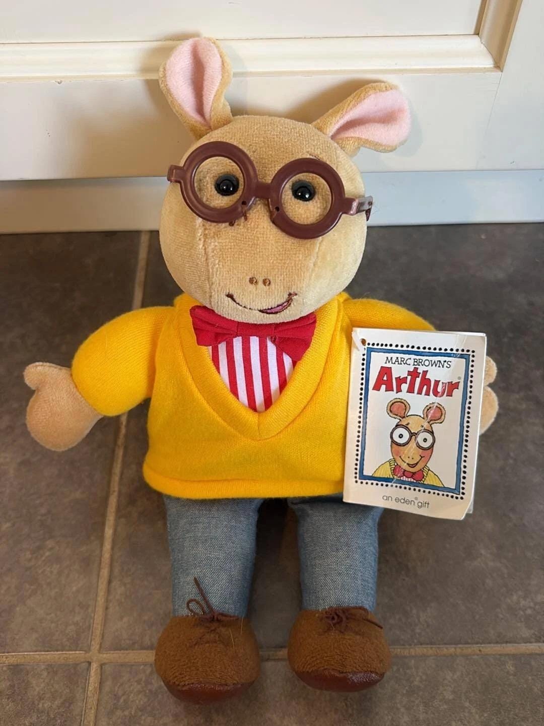 Vintage 1995 Eden Mark Brown Arthur the Aardvark Plush Toy 10" - Etsy