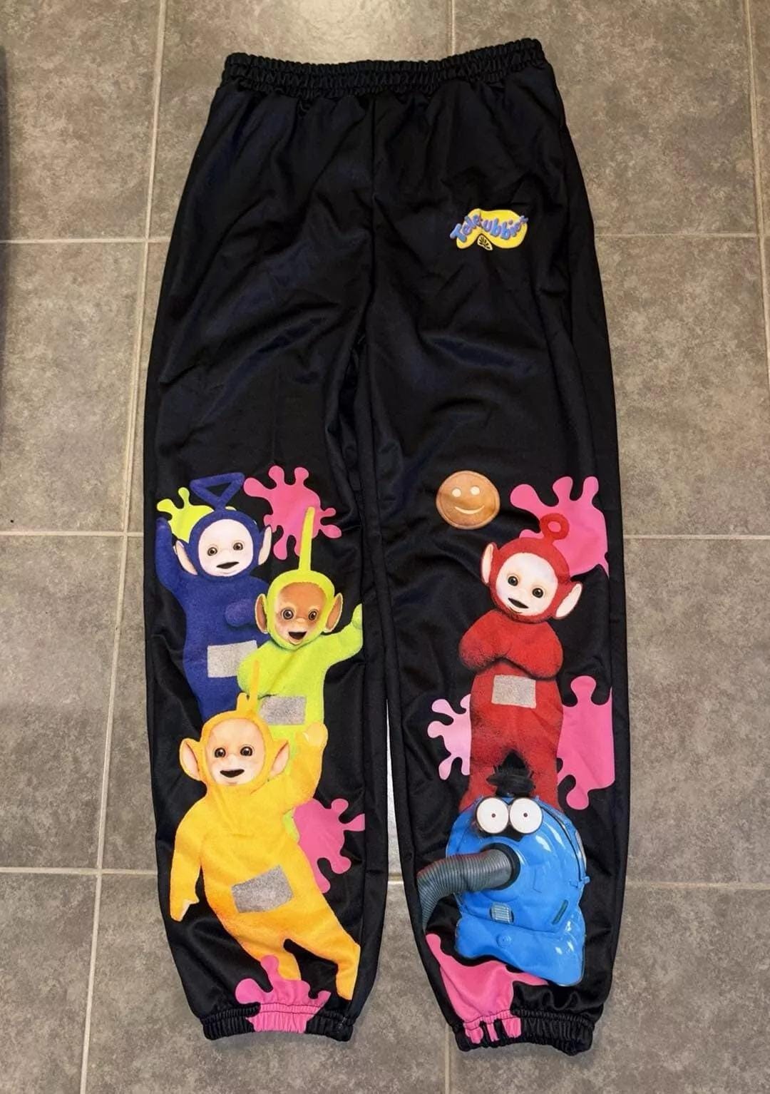 Teletubbies Medium Black Track Pants - Etsy