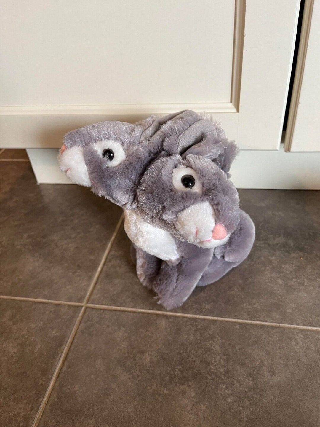 Ripley's Believe It or Not Aquarium Two Headed Gray Bunny Rabbit Plush ...
