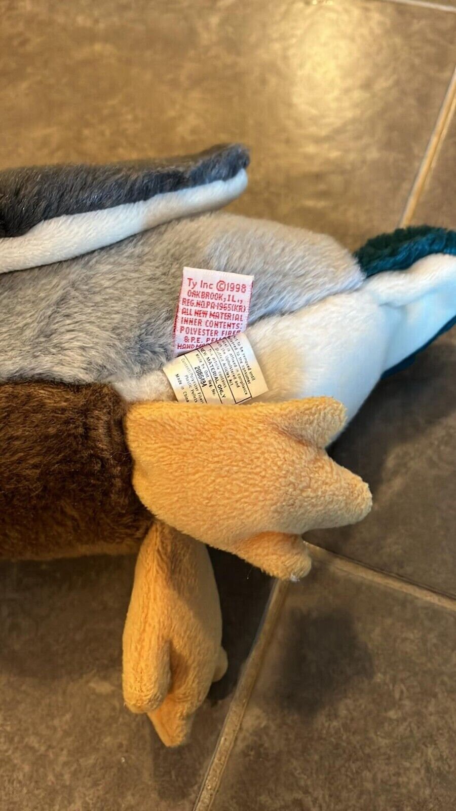 Ty 1998 Beanie Buddy Jake the Mallard Duck 12 Long - Etsy