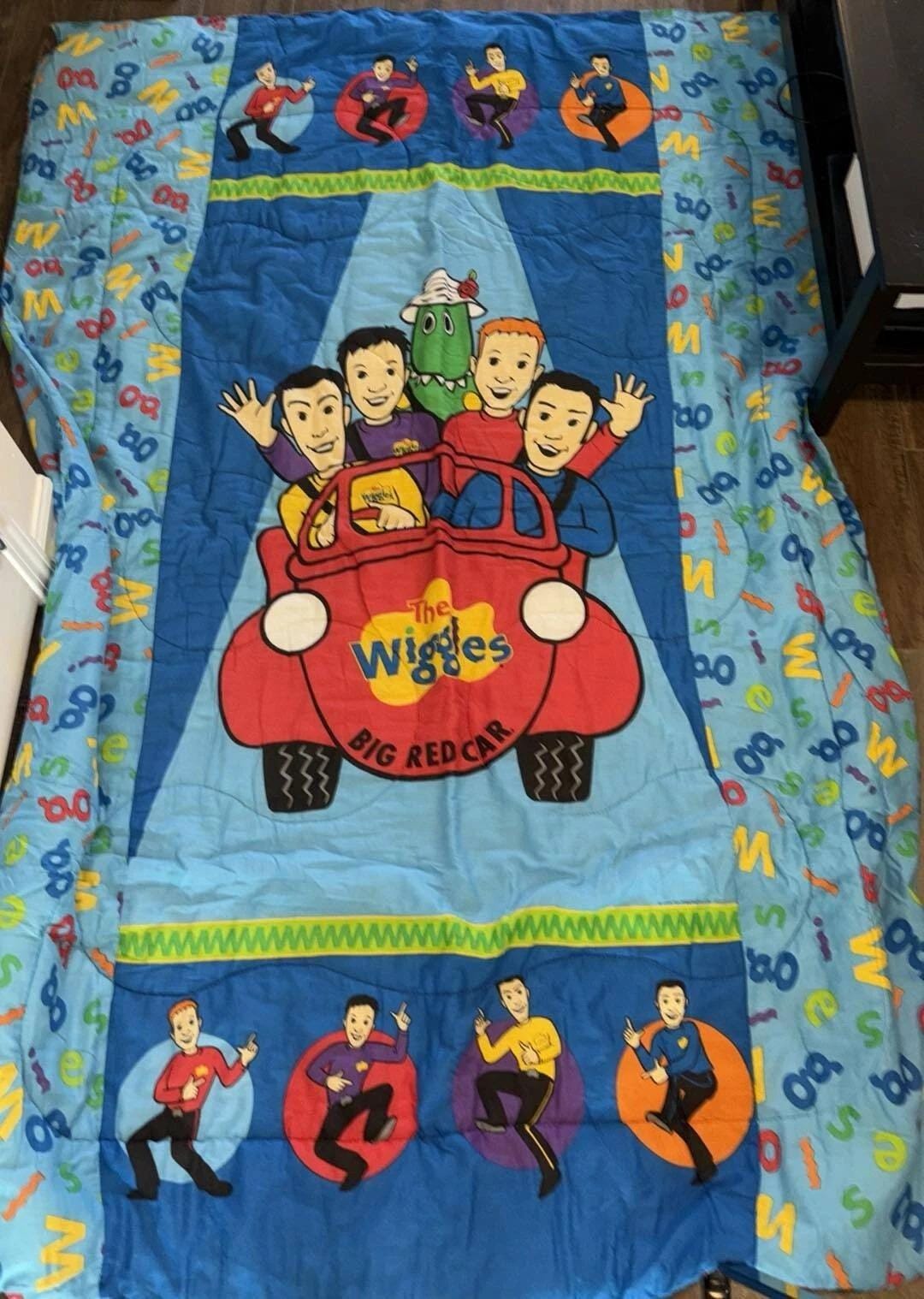 The Wiggles Twin Comforter Bed Spread 2003 - Blanket Big Red Car ...