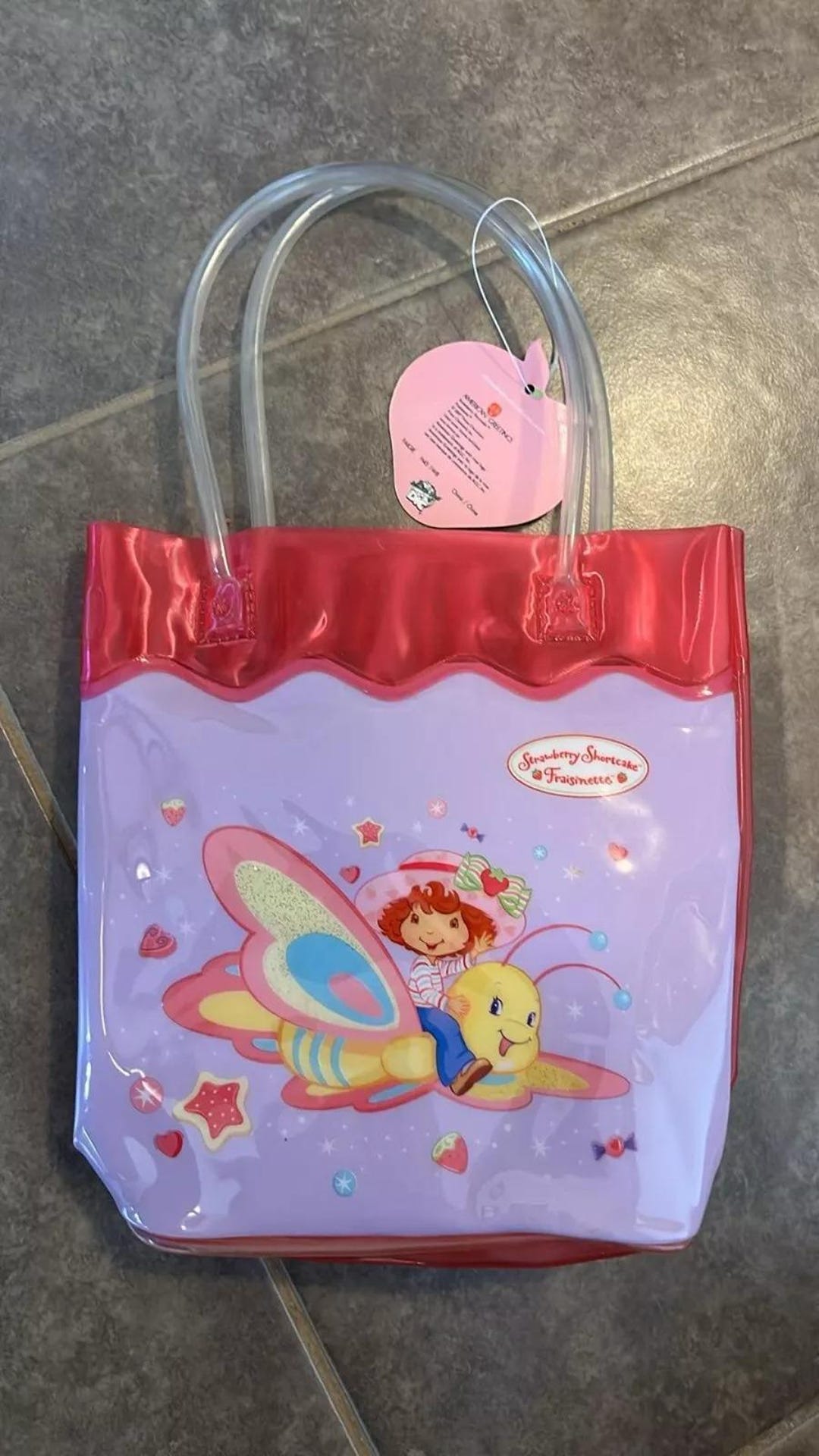 Vintage Strawberry Shortcake Mini Plastic Kids Purse Top Handle Bag 7 ...
