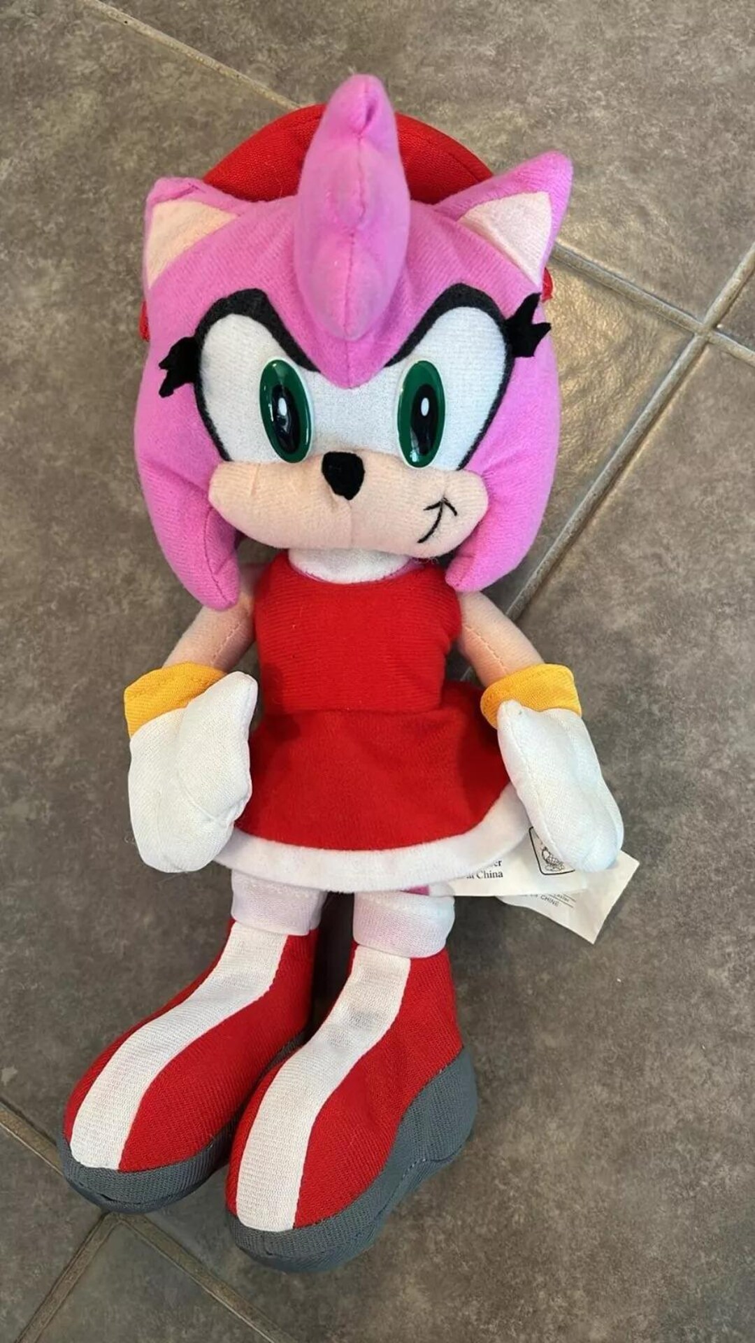 Vtg Sonic the Hedgehog Amy Rose Toy Network Plush Toy 8 READ - Etsy UK