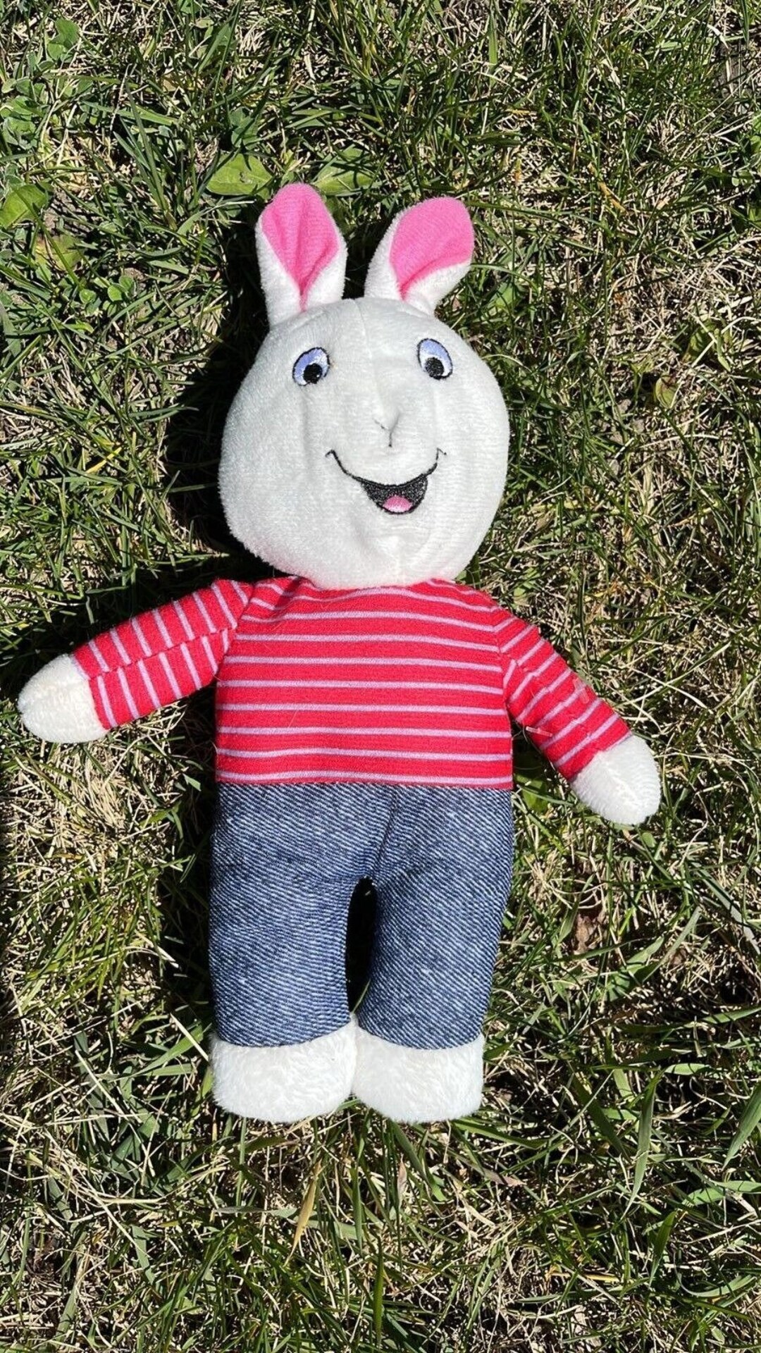 PBS Kids Cartoon Arthur Buster Rabbit Small Stuffed Plush Animal Toy 8 ...