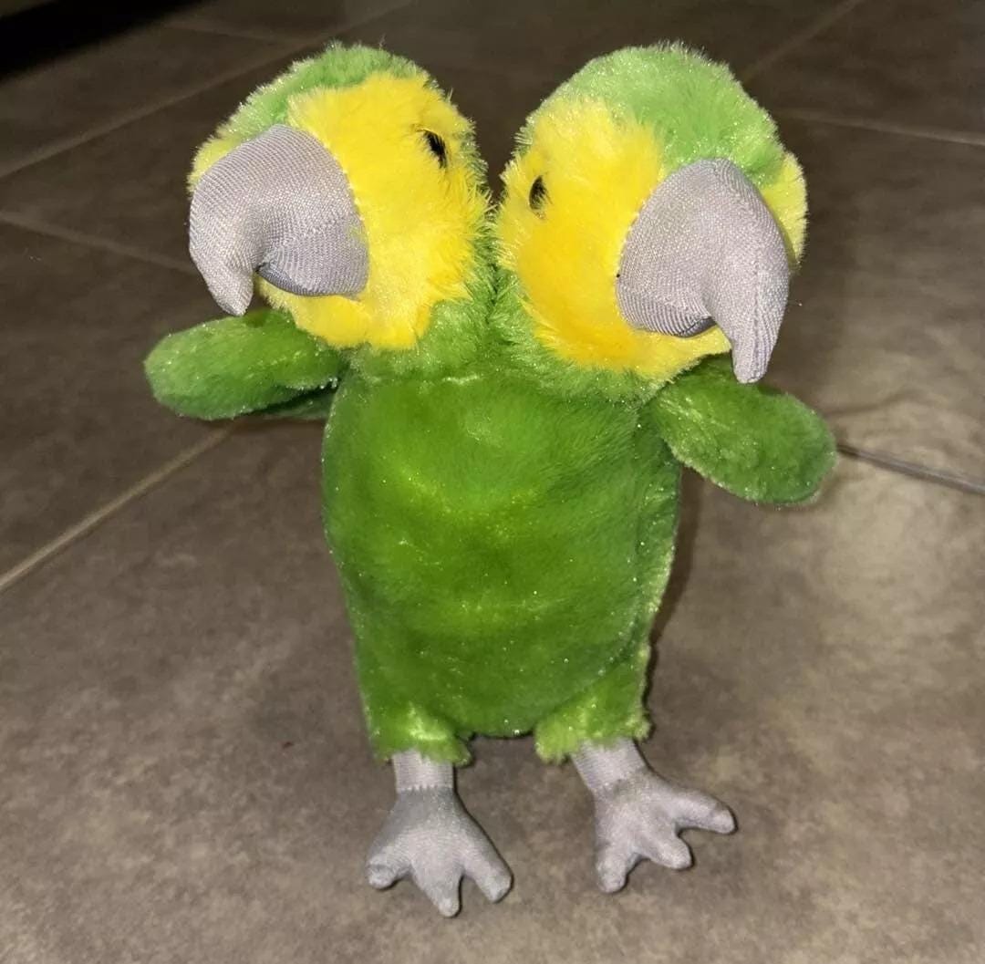 Two Headed Parrot Plush Stuffed Bird Toy Ripley's Believe It or Not ...