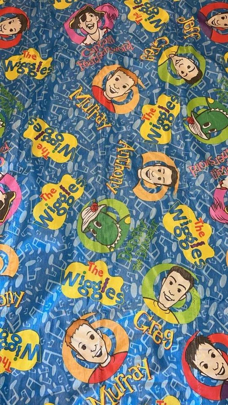 Vintage the Wiggles Double Sided Blanket Kids 60x44 - Etsy