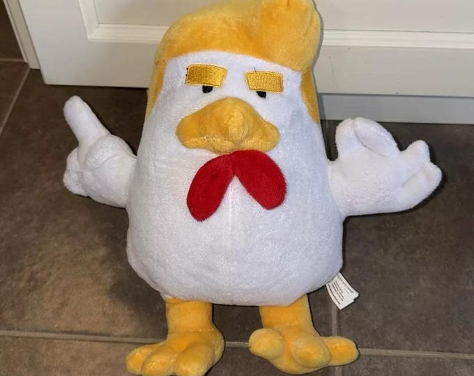 Vintage Donald J TRUMP CHICKEN Plush Toy 12" Inch Caravan Softoys - Etsy