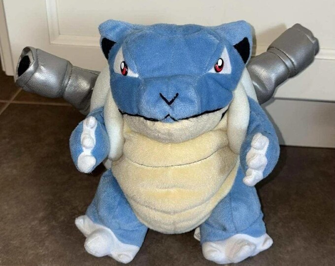 Vintage 1999 Nintendo Plush Pokémon Blastoise Toy 9 Inch - Etsy