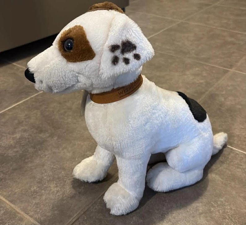 Vintage 1996 Wishbone Plush Jack Russel Terrier Stuffed Dog PBS 12 Inch ...