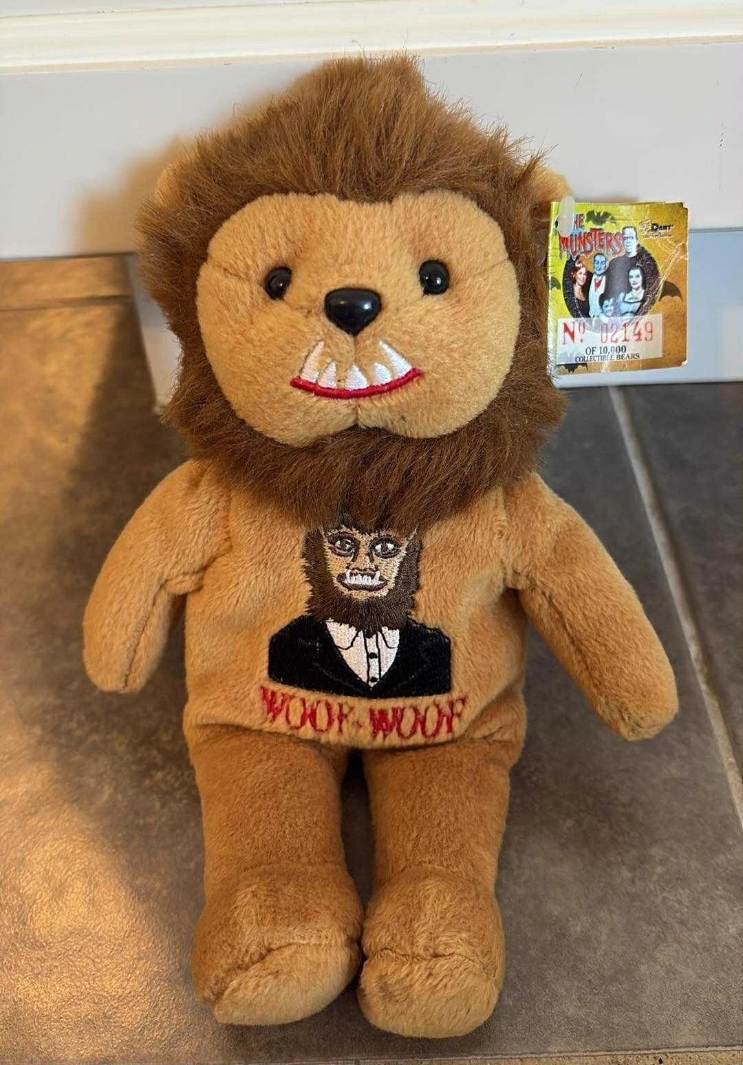 1999 the Munsters Collectible Bear Woof Woof Bear Munster Dart Limited ...