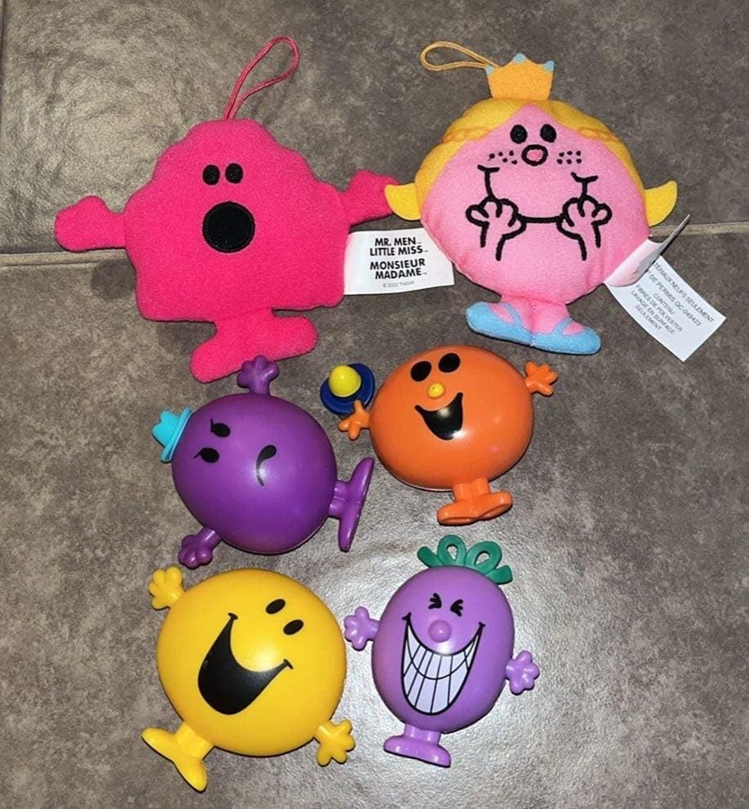 Mr Men and Little Miss Action Figure Lot 6 Included - Etsy