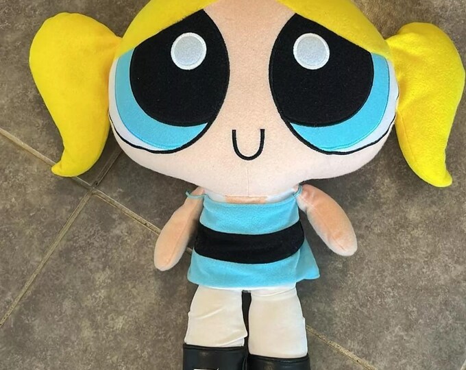2000 the Powerpuff Girls Cartoon Network Bubbles Talking Plush 20 ...