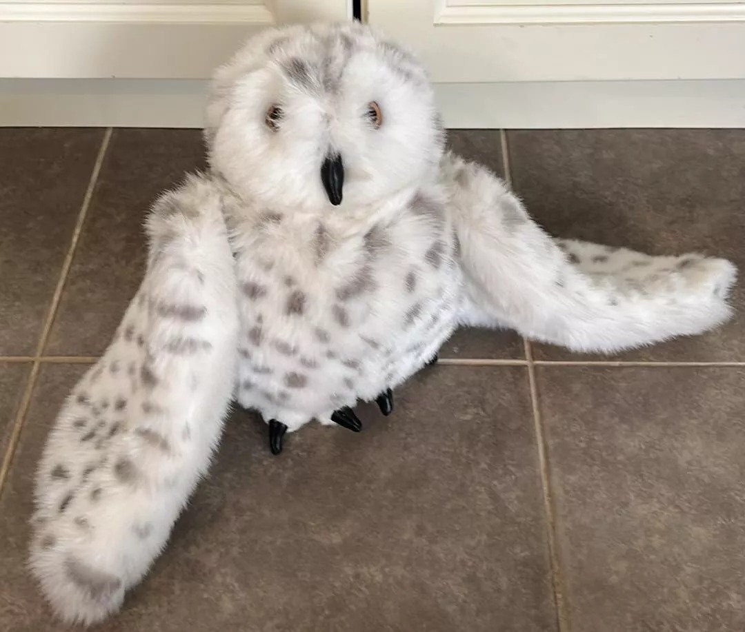 Folkmanis SNOWY Owl Puppet With Rotating Head Black, White - Etsy
