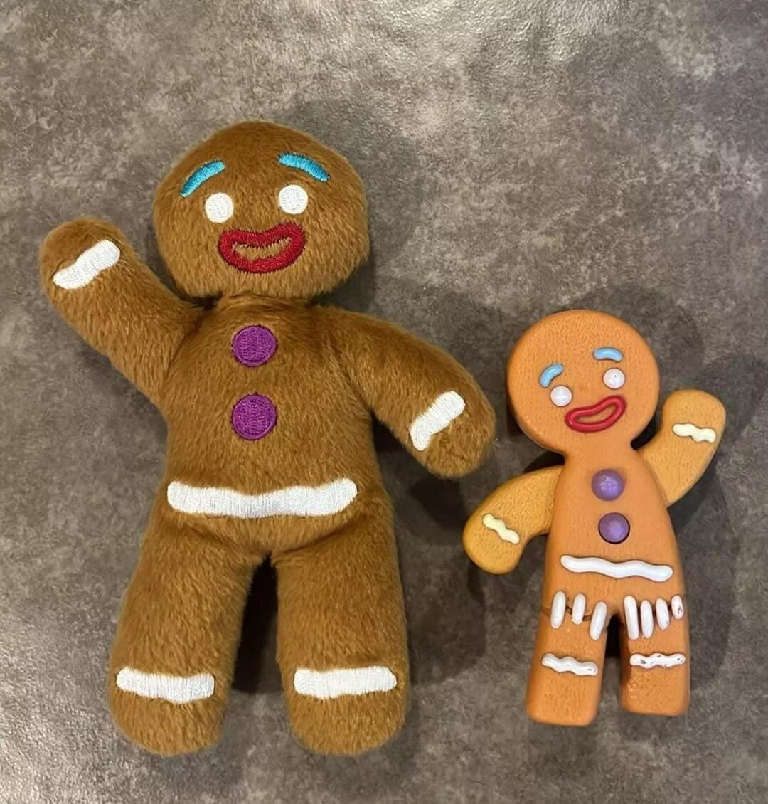Vintage Shrek Gingy Gingerbread Man Small Plush and Mcdonalds Toy - Etsy