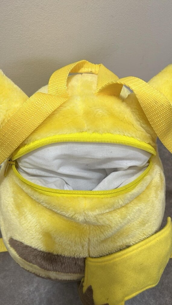 Vintage 1999 Pokemon Pikachu Backpack Fat 12" Plush b… - Gem