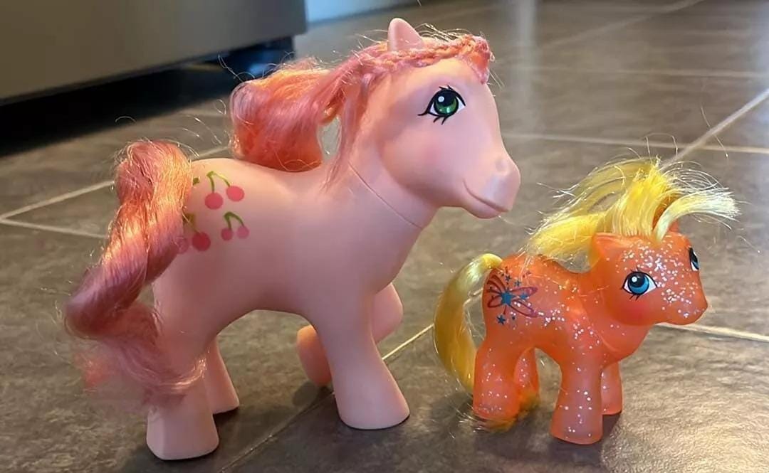 Vintage 1984 G1 My Little Pony Cherries Jubilee and Baby Sparkle North ...