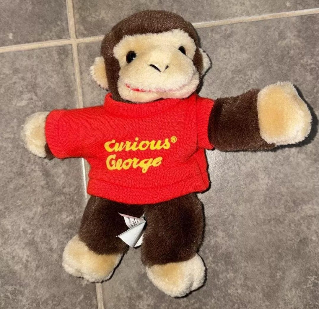 GUND 1990 Curious George Soft Stuffed Plush Monkey Small 8" - Etsy