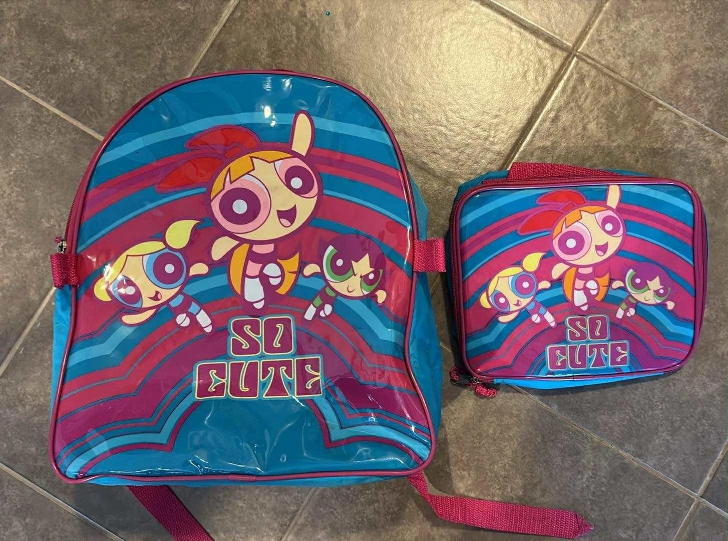 Vintage 2002 the Powerpuff Girls Backpack With Lunch Bag READ - Etsy
