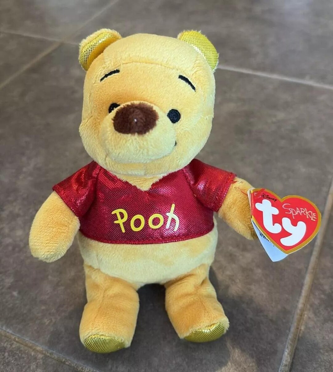 TY Beanie Baby Disney Sparkle Winnie the Pooh the Bear 5 Inch - Etsy
