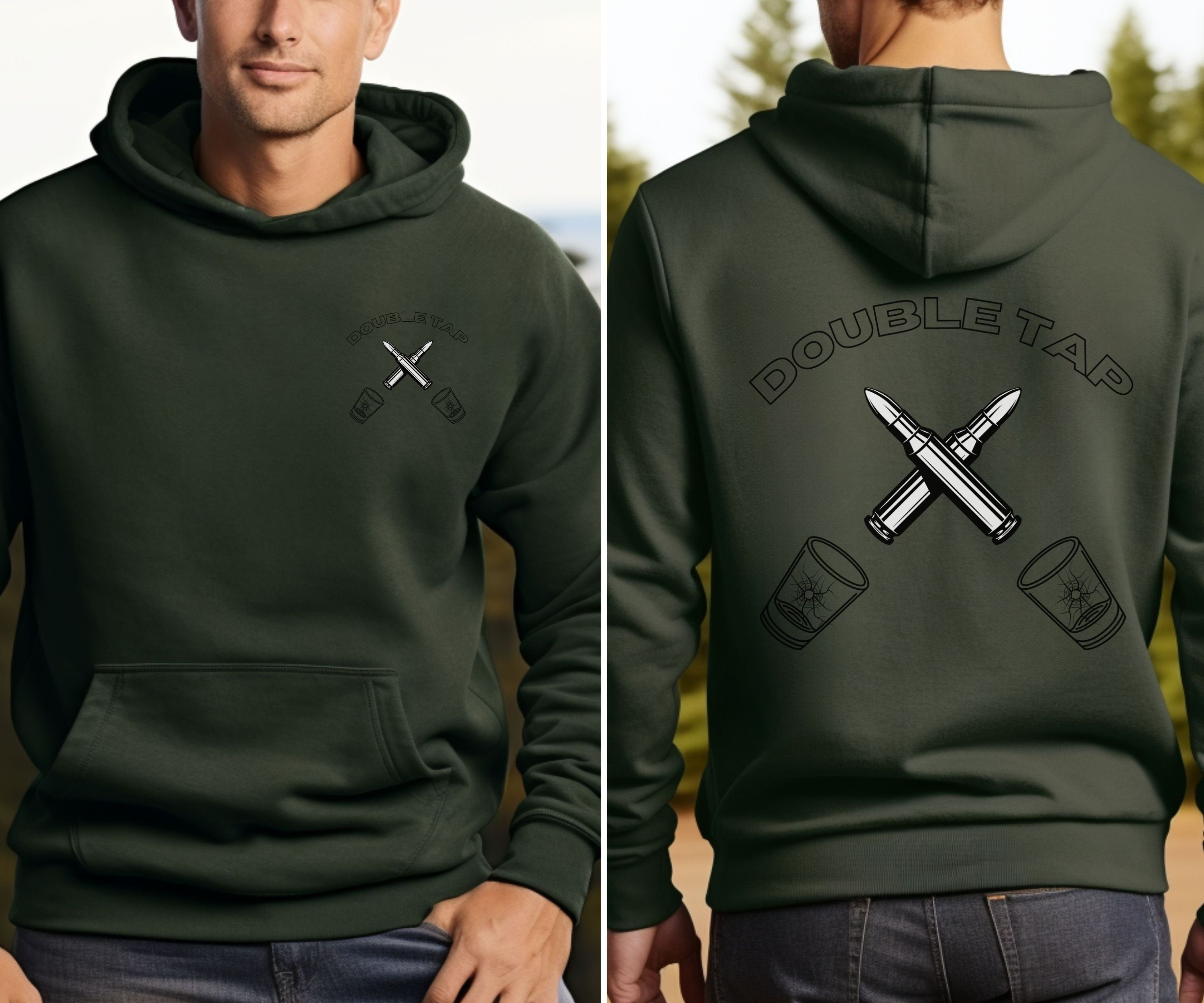 Double Tap Hooded Sweatshirt, Double Shot Sweatshirt, Pro Guns, Second ...