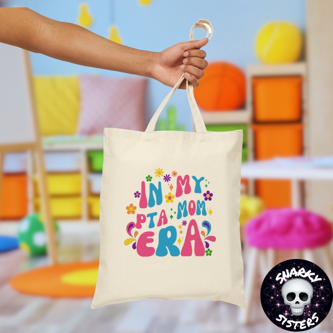 In My PTA Mom Era Swiftie Funny Mom Cotton Canvas Tote Bag - Etsy