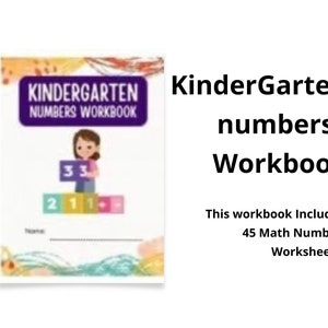 Kindergarten Numbers Workbook Printable Numbers Worksheets - Etsy