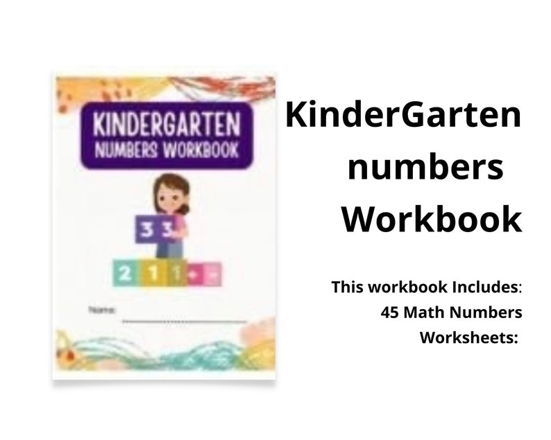 Kindergarten Numbers Workbook Printable Numbers Worksheets - Etsy