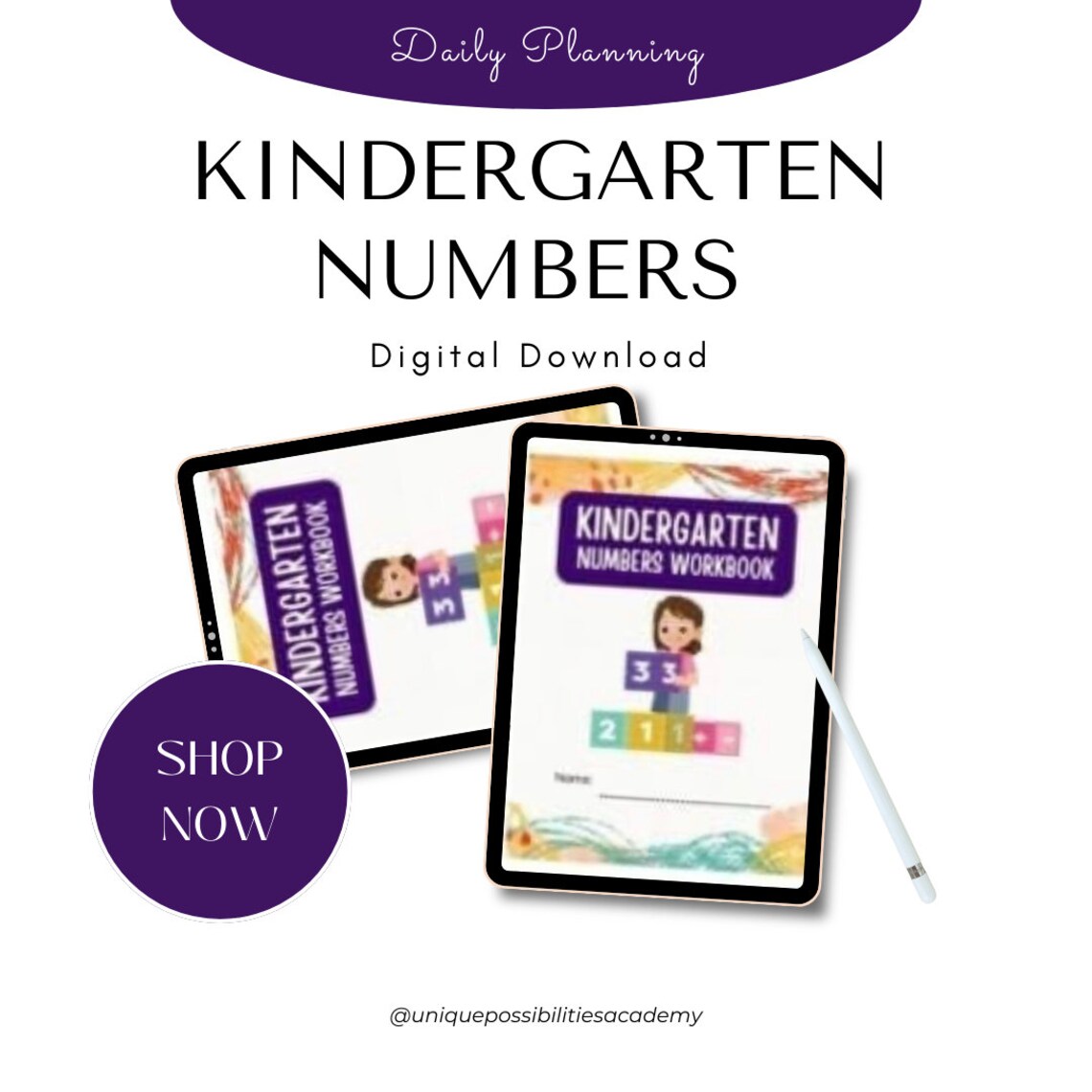 Kindergarten Numbers Workbook Printable Numbers Worksheets - Etsy
