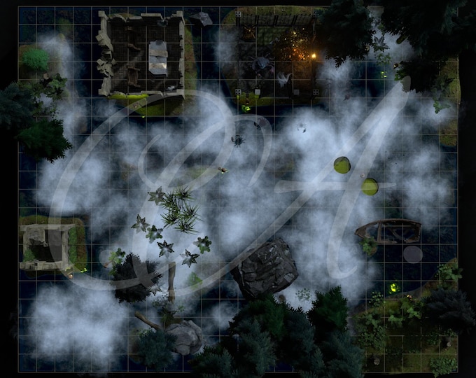 10 Gridless Swamp Battle Maps 3 | VTT Pack for Dnd, Pathfinder & Ttrpgs ...