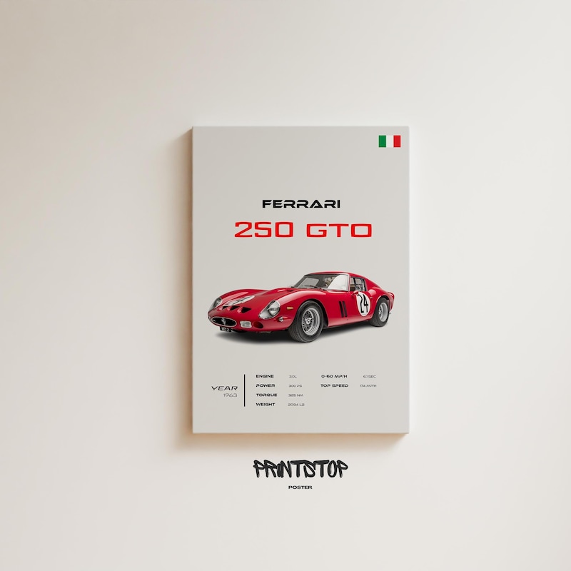 Ferrari Gto Prints - Etsy