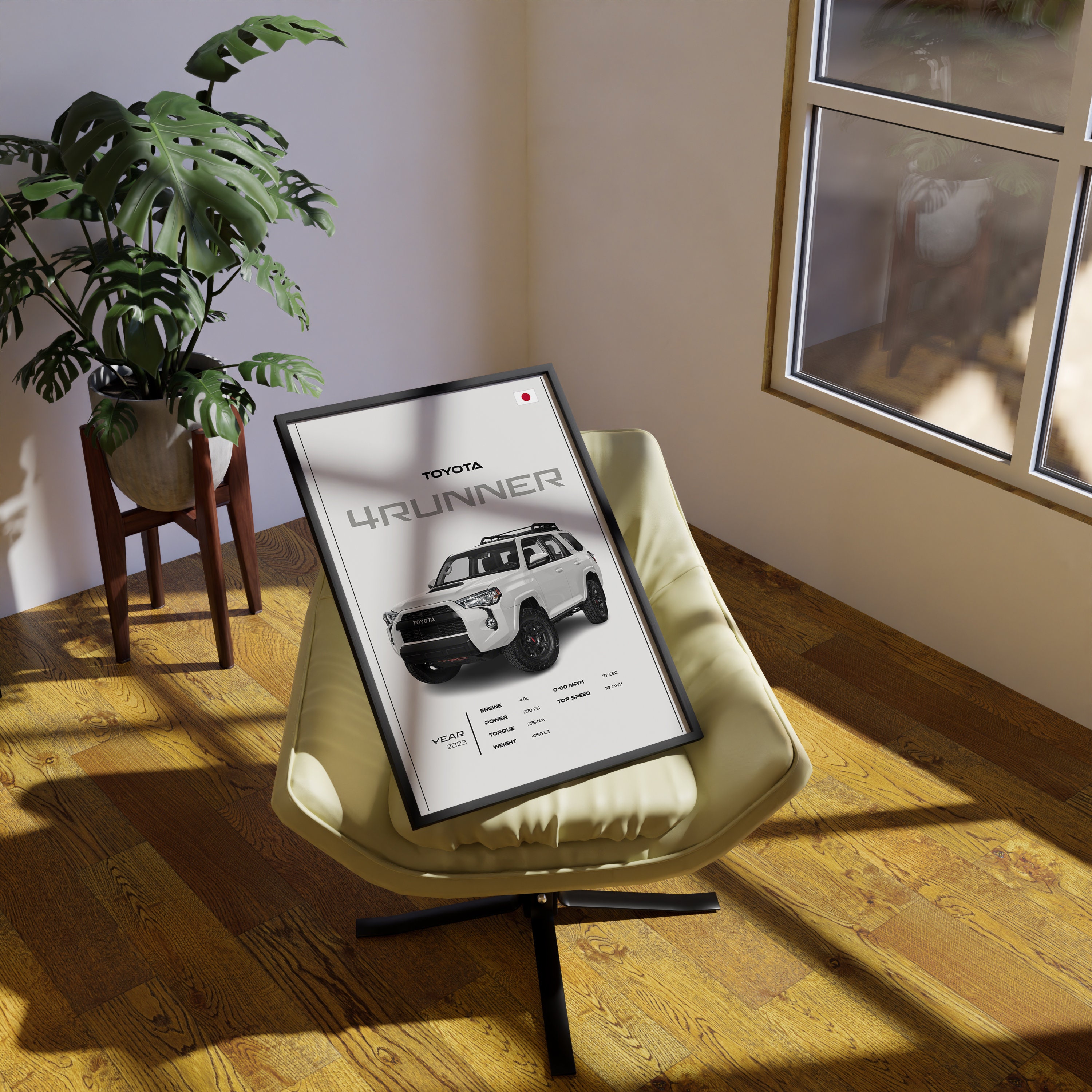 Toyota 4runner Poster, Modern SUV Wall Art, Automotive Enthusiast Wall ...