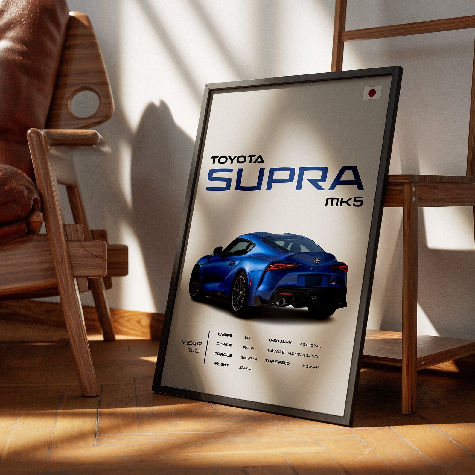 Toyota Supra MK5 Poster: Sports Car Wall Art - Etsy