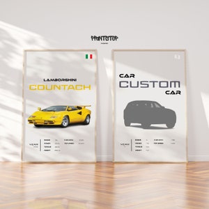 1978 Lamborghini Countach Poster: Vintage Italian Supercar Art - Etsy