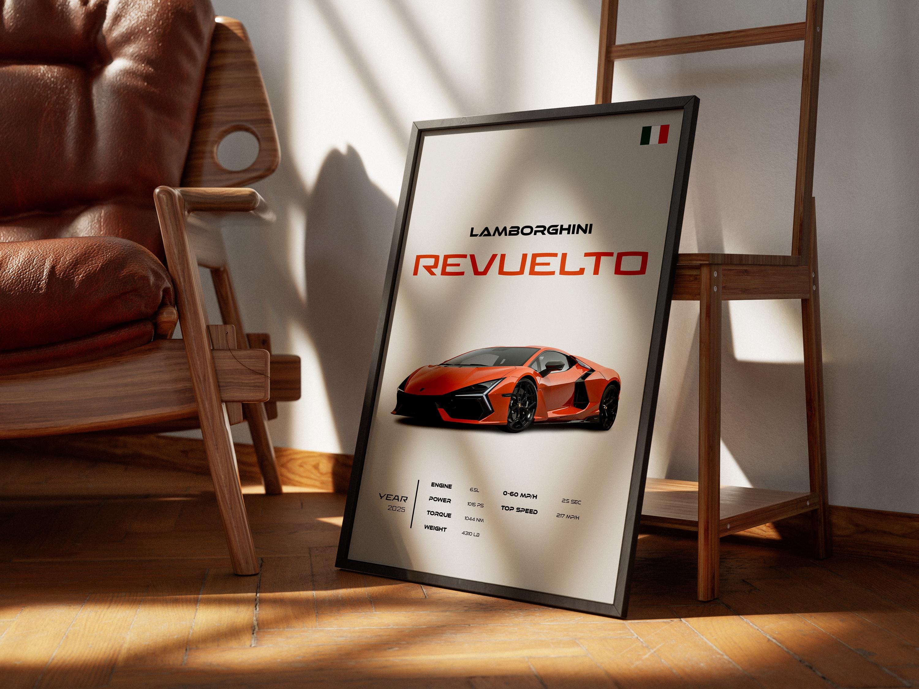 Lamborghini Revuelto Poster, Supercar Wall Art, Luxury Car Print ...