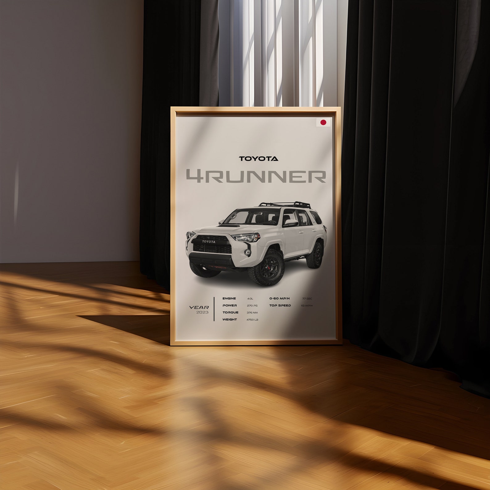 Toyota 4runner Poster, Modern SUV Wall Art, Automotive Enthusiast Wall ...