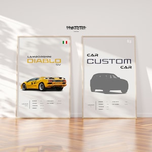 1995 Lamborghini Diablo SV Poster: Classic Italian Supercar Print - Etsy