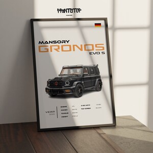 Mansory Gronos Evo S Poster: Luxury SUV Car Print - Etsy